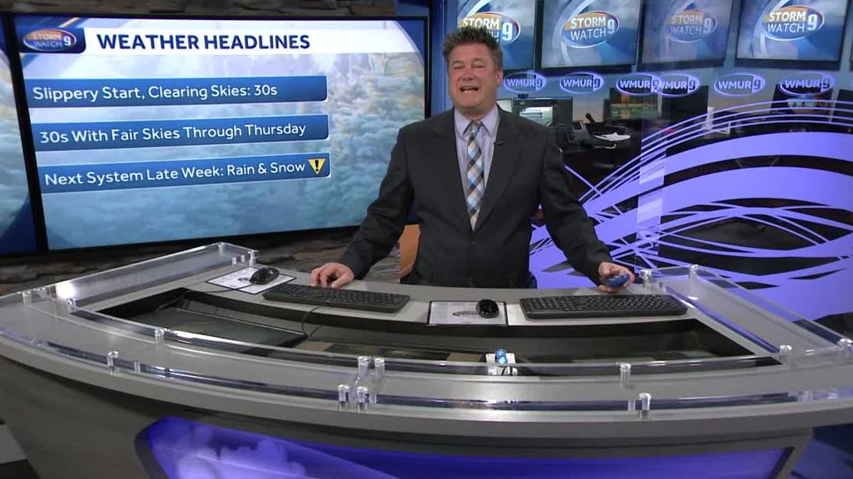 VIDEO: Snow moves out