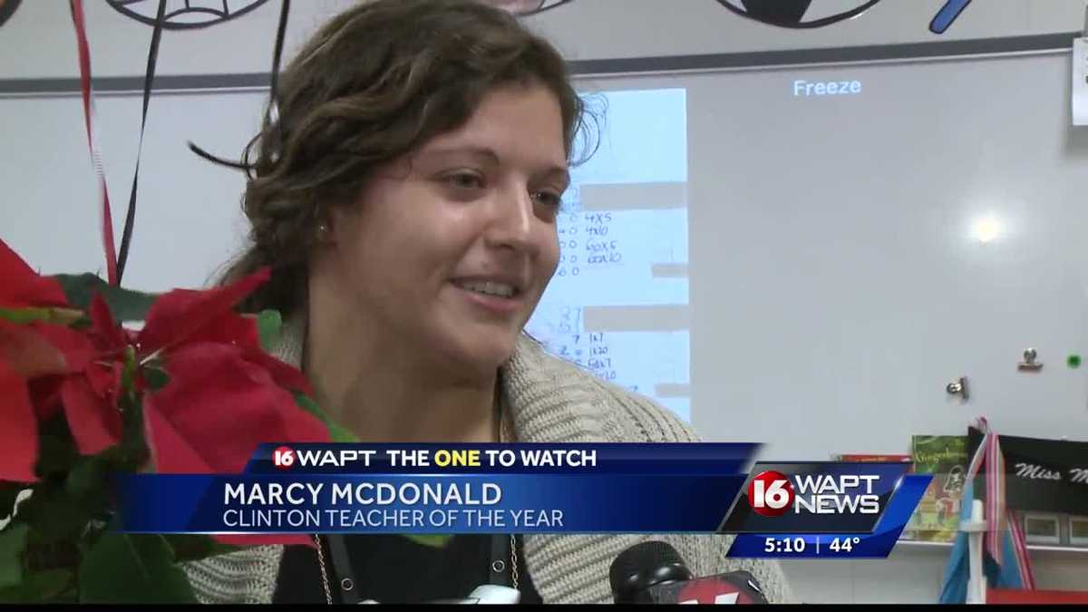 Clinton teacher is 'Teacher of the Year'