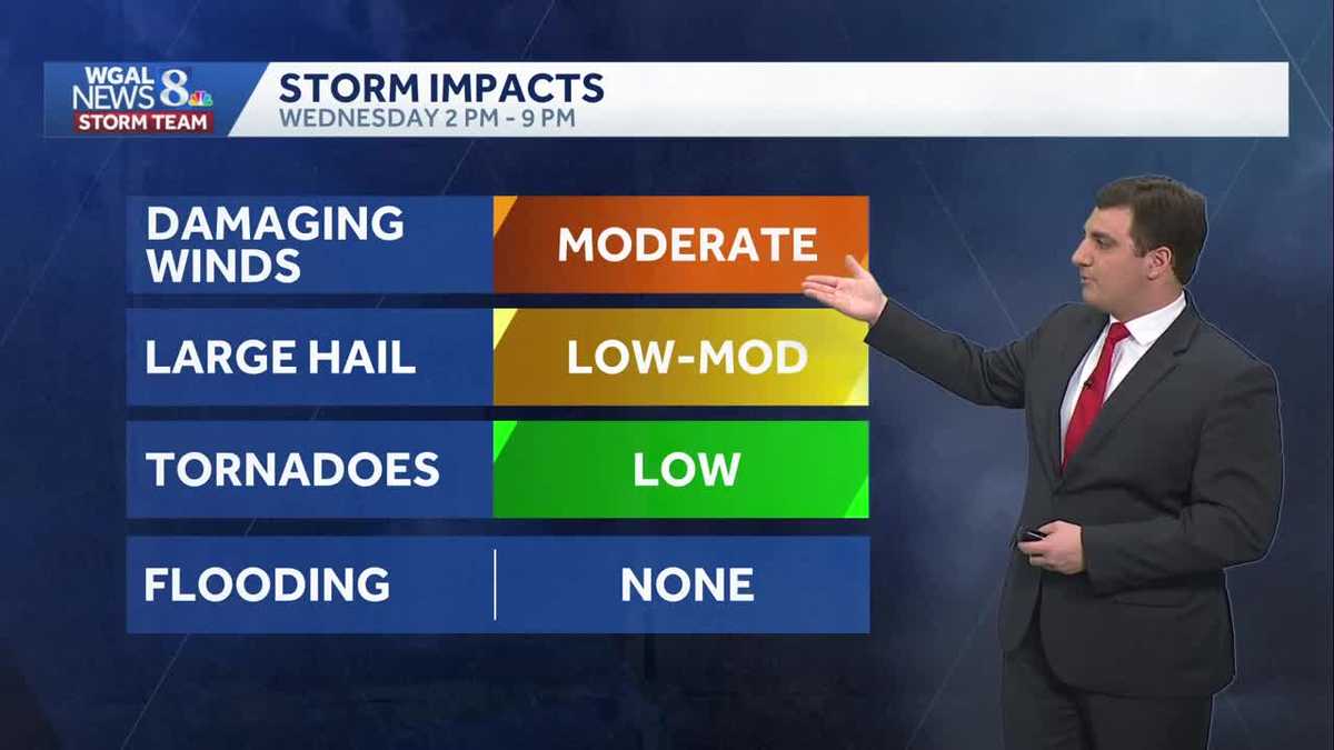 IMPACT: Strong to severe storms: Heavy rain, frequent lightning, low ...