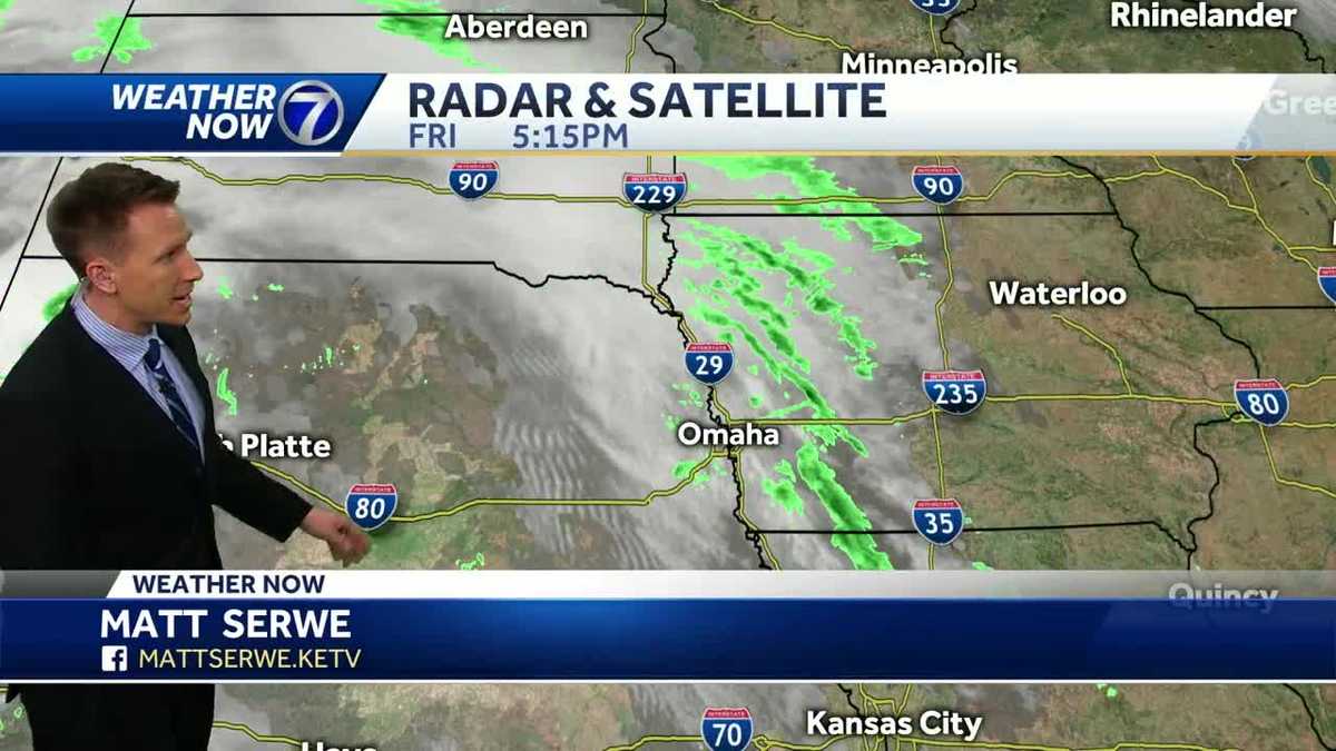 Rain, t-showers possible tonight, much cooler Saturday afternoon