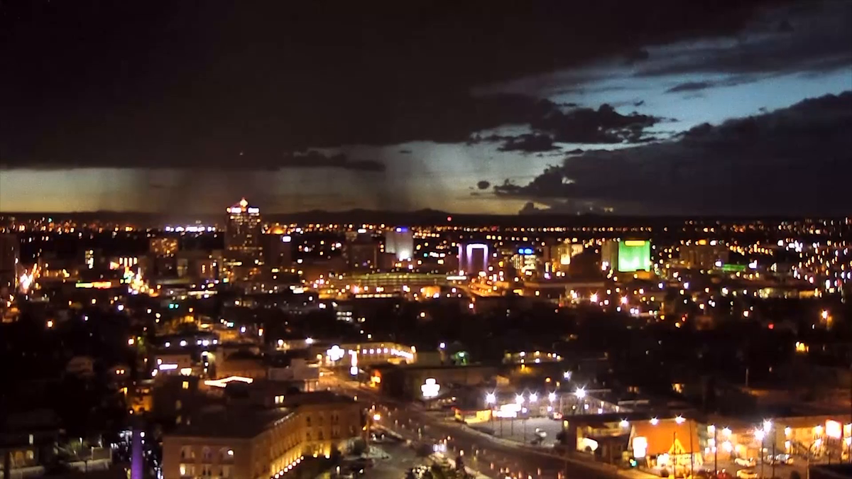 TBT: Beautiful monsoon storm over downtown Albuquerque