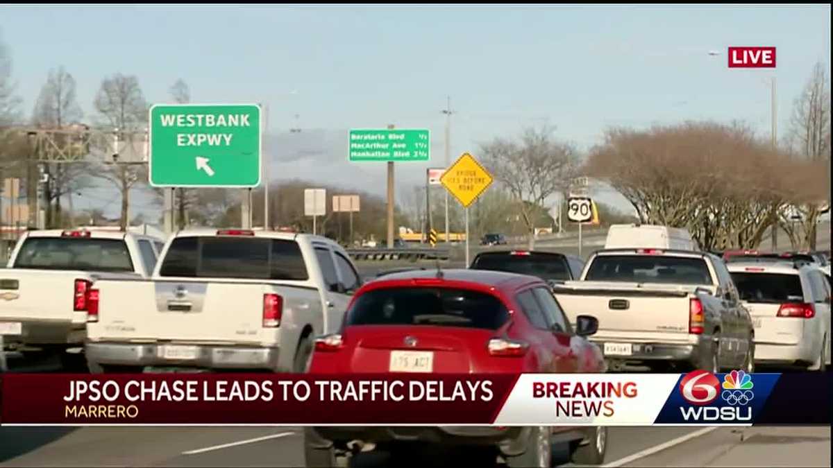 JPSO vehicle pursuit of suspect shuts down Westbank Expressway after he ...