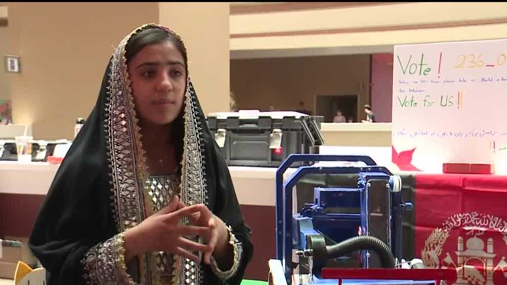 All-girls team travels from Afghanistan for robotic competition