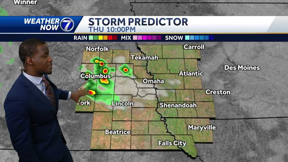 Storm chance tonight: August 10 Omaha