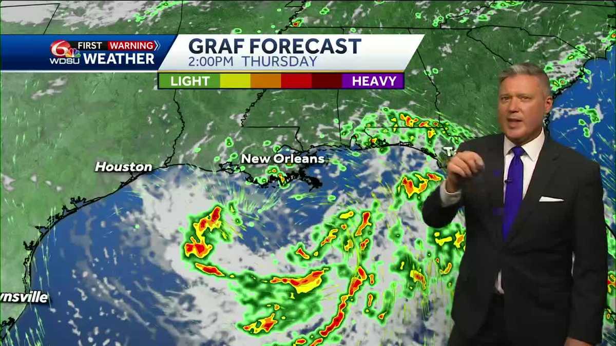 New Orleans weather forecast heat advisory tropics Gulf hurricane