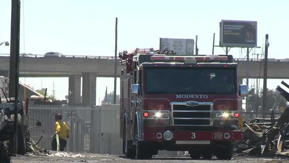 Cause of massive fire at Modesto pallet yard under investigation