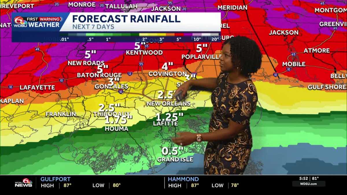 Alert Day: Multiple days of heavy rain expected, 3-6 inches, possibly ...