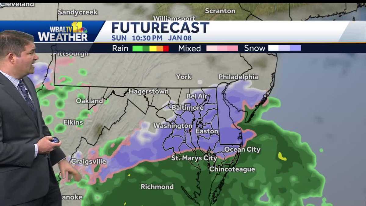 Weekend forecast has chance for frozen precipitation