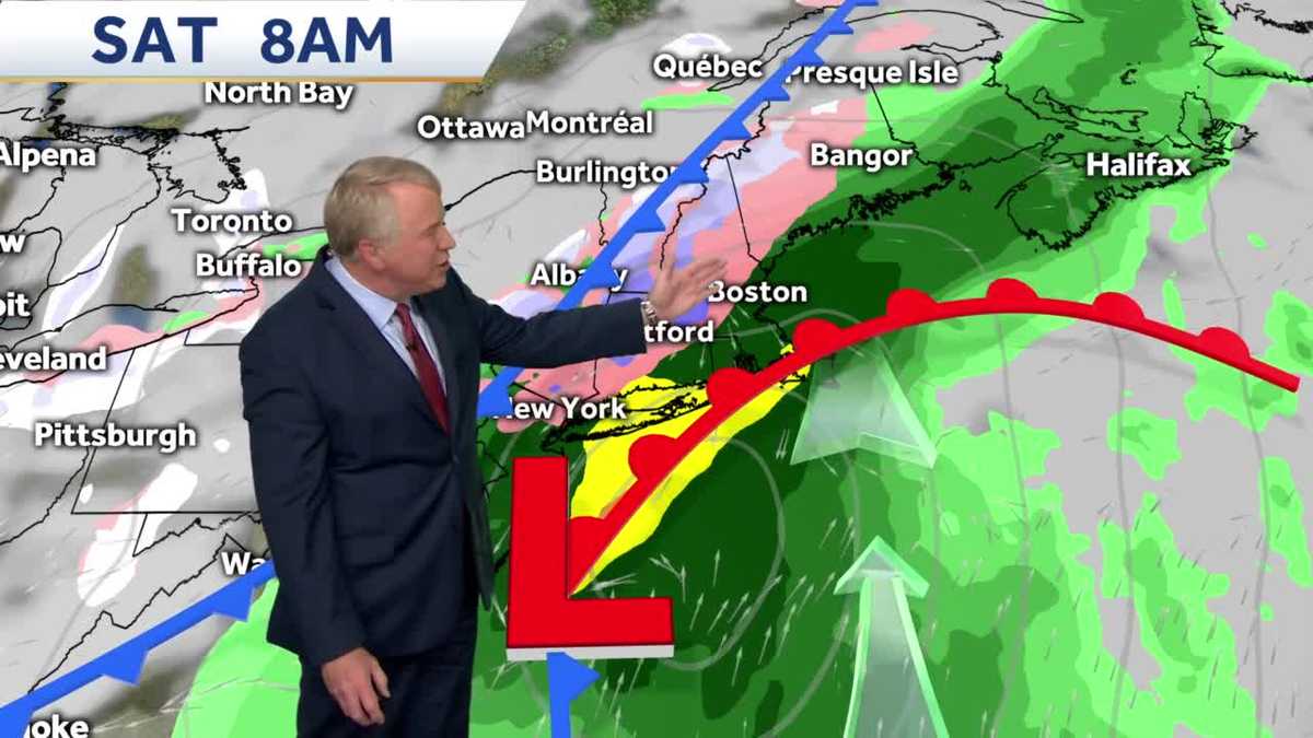 Video: Wind-driven rain, snow possible from weekend storm