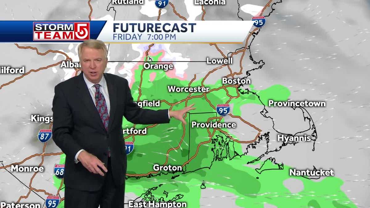 Video: Sun gives way to snow flurries, light rain Friday