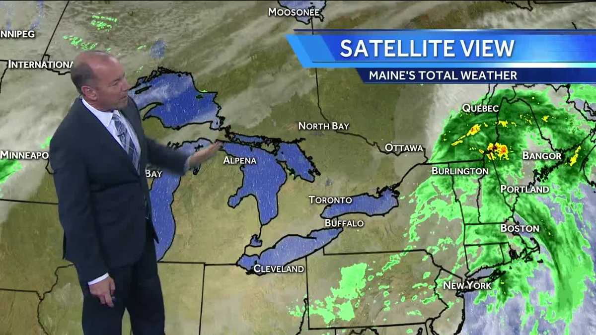 Sunshine returns along with falling humidity levels for Tuesday