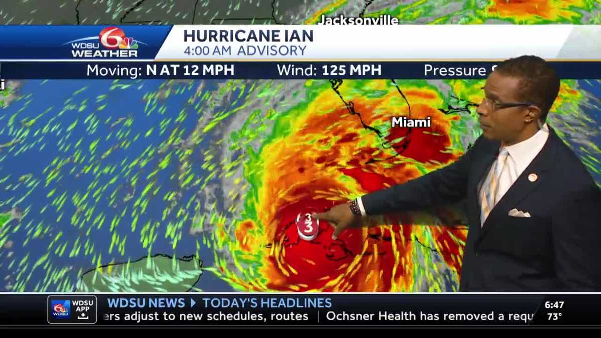 A sunny and windy Tuesday and tracking IAN