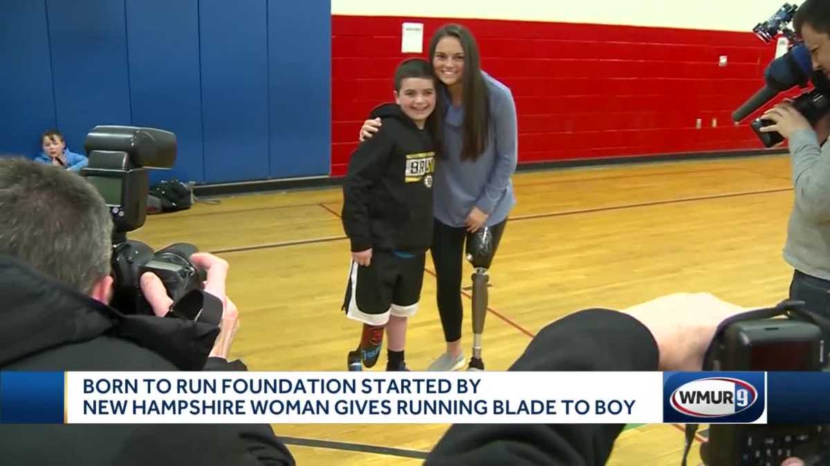Running blade donated to boy through New Hampshire Paralympian's foundation