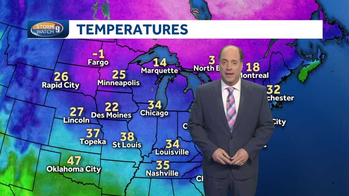 Update: Cold air builds in after storm moves out