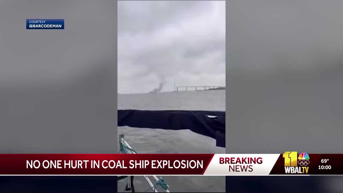 Officials: No injuries after cargo chip explosion near Key Bridge