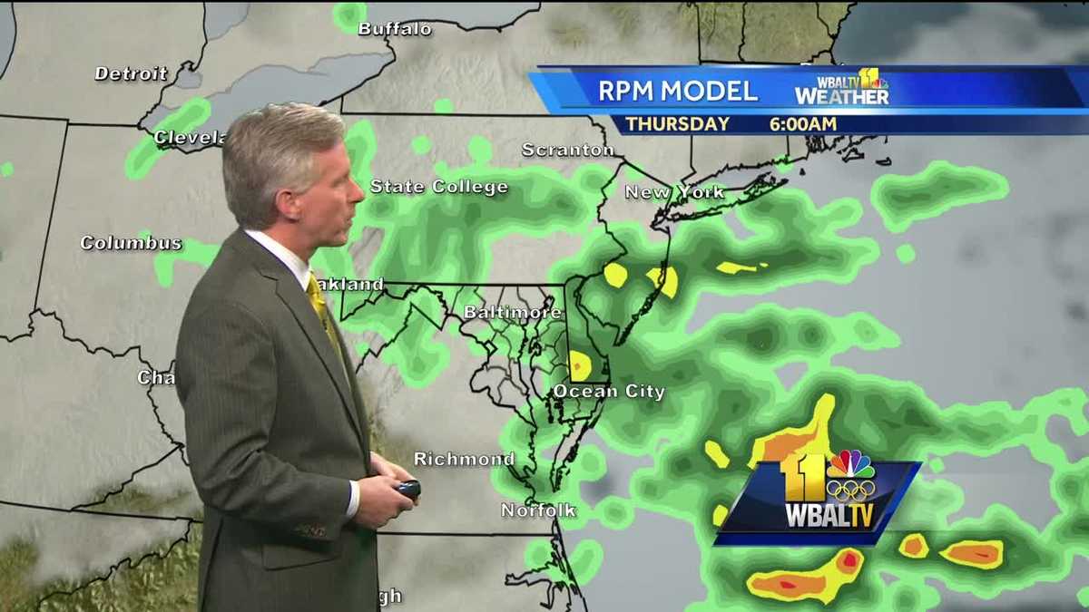 Cloudy, light rain in forecast Thursday
