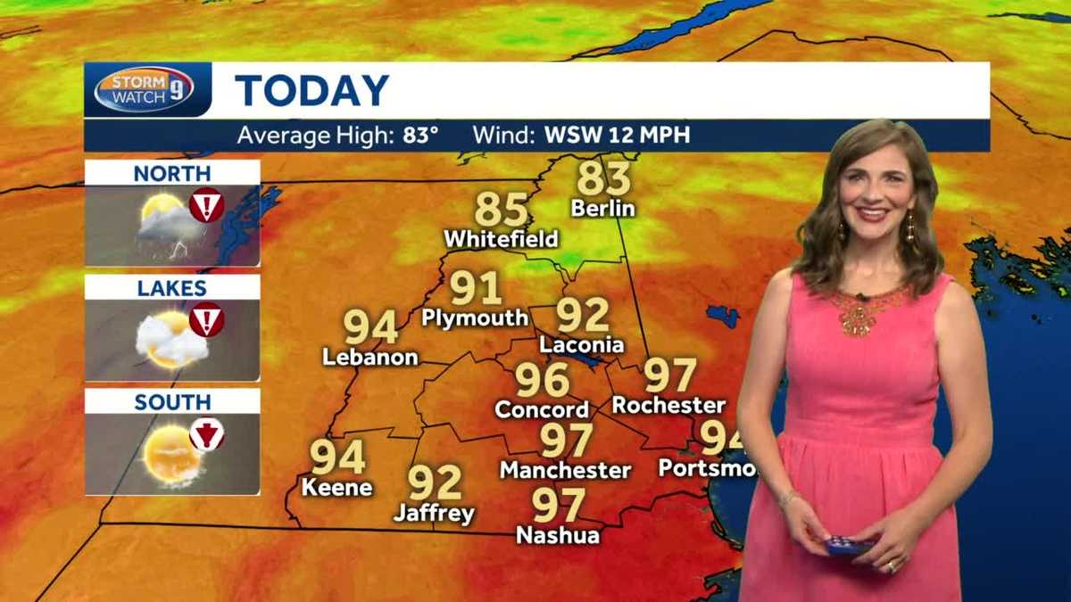 Watch: Heat advisory issued for central and southern NH