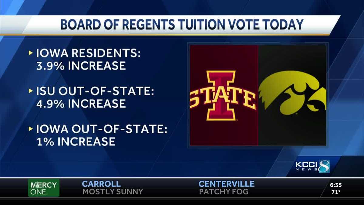 Iowa Board of Regents approves tuition increase Thursday