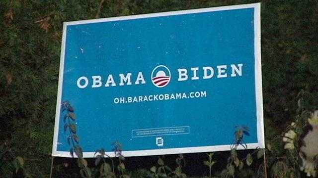 Turning political signs into blankets for the homeless