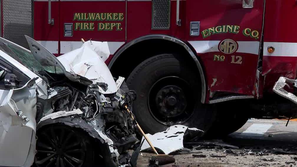 Milwaukee fire chief addresses reckless driving after fire truck crash