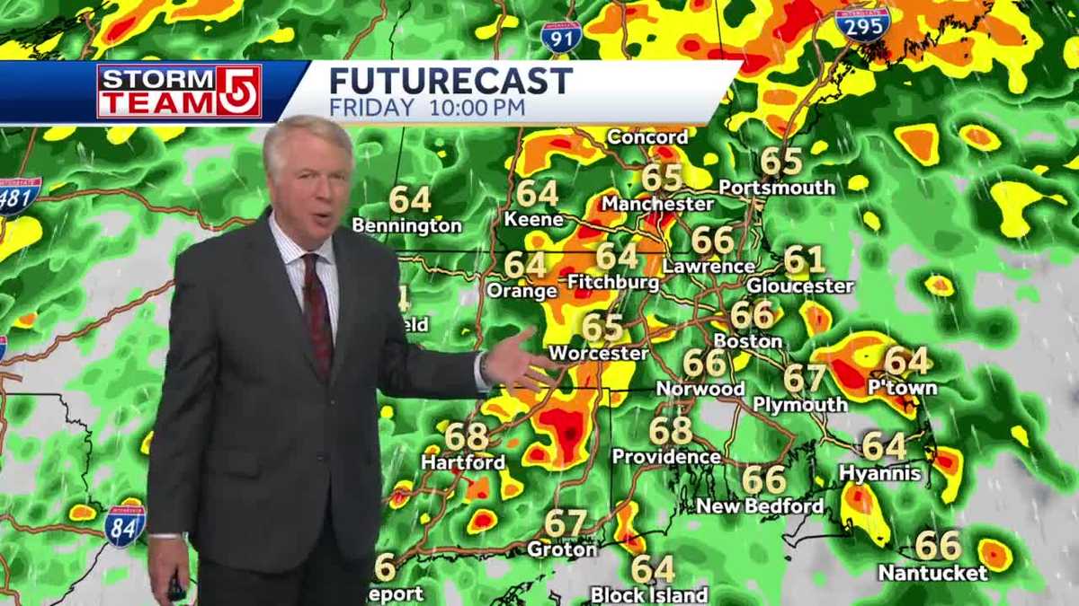 Video: Heavy rain overnight into early Saturday