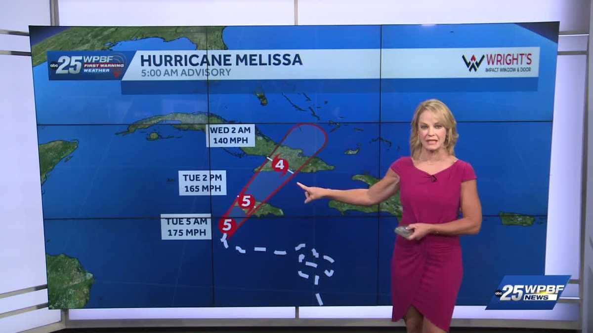 Tracking Melissa, Plus Drier, Sunny Conditions for SFL