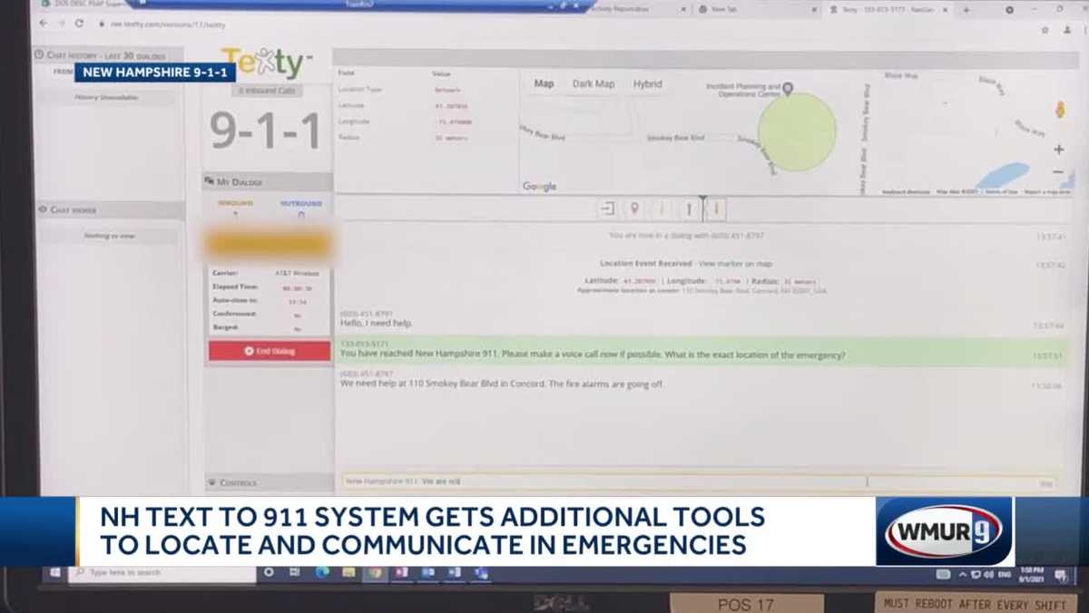 NH text to 911 system gets technological improvements