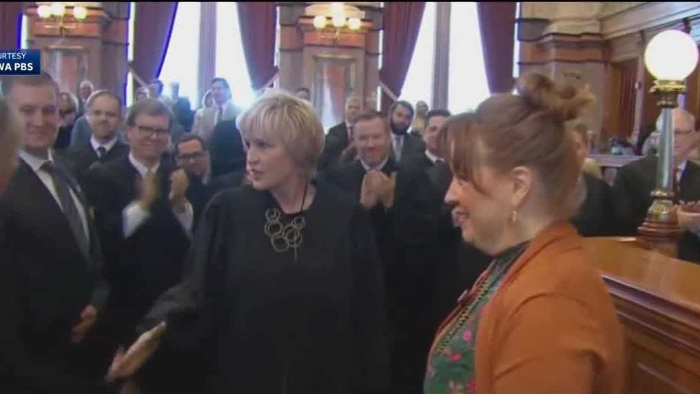 Iowa Supreme Court Chief Justice Susan Christensen delivers State of ...