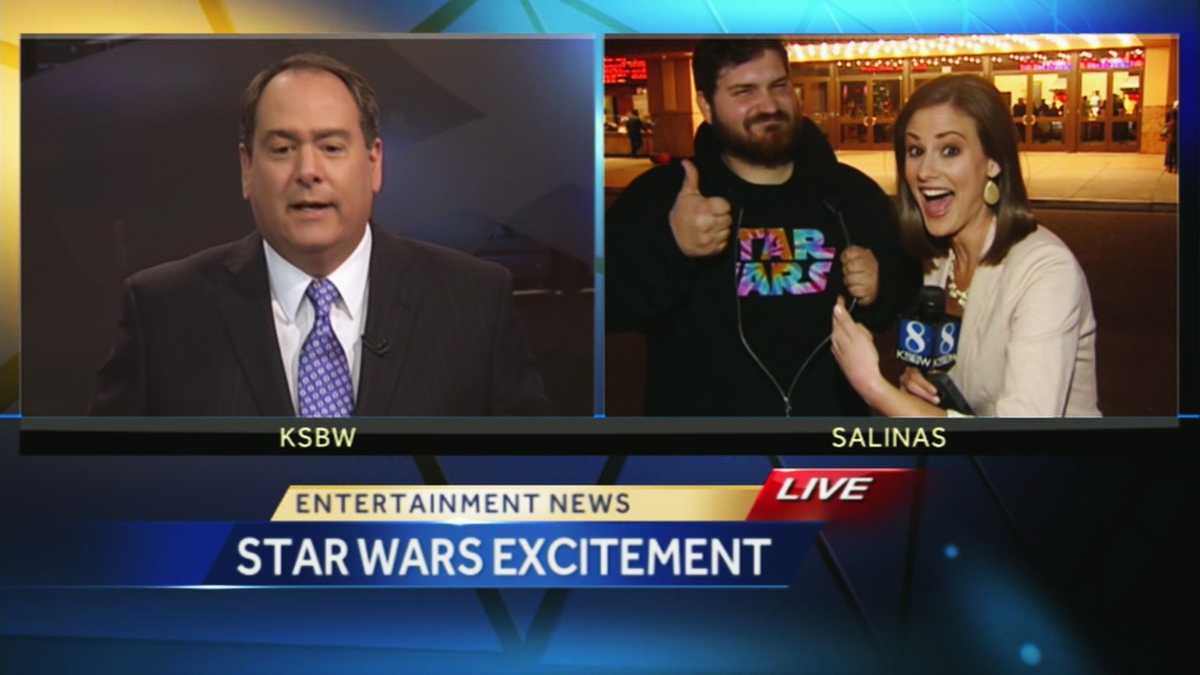 KSBW cameraman ready for Star Wars