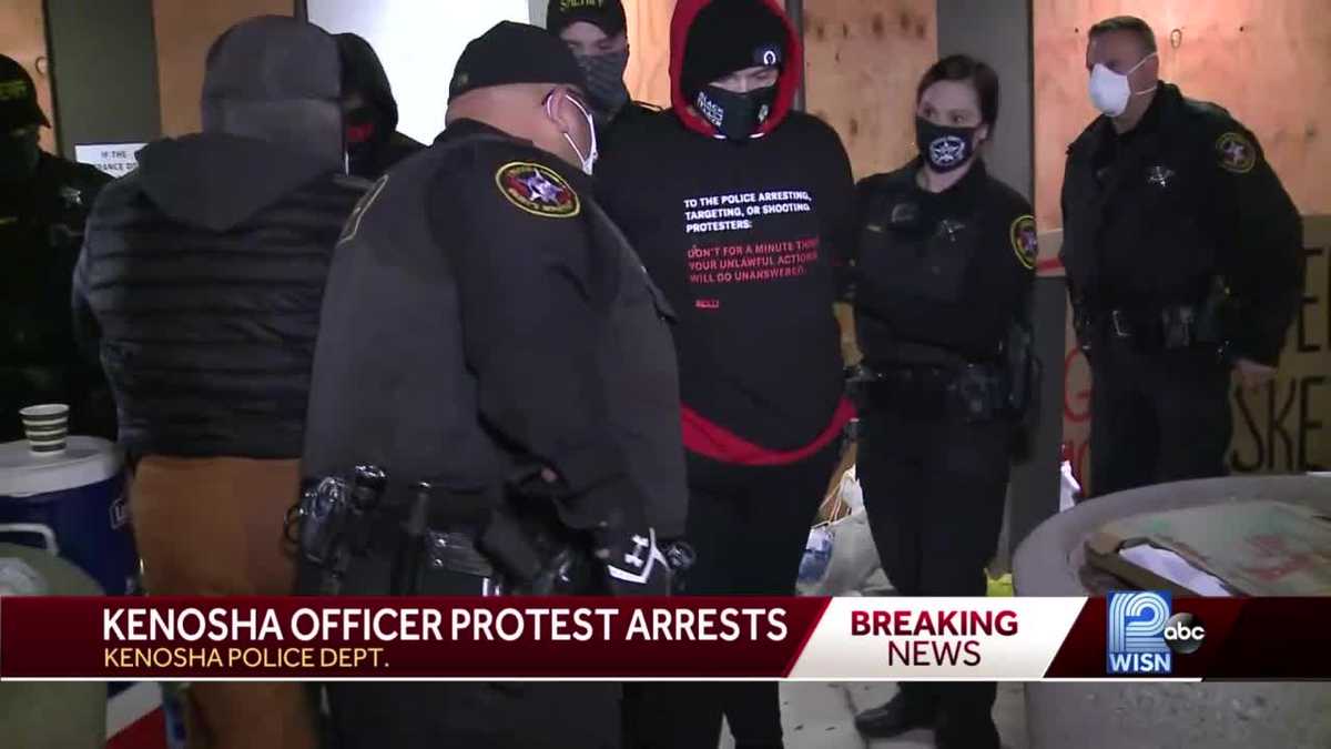 Kenosha protesters arrested at Public Safety Building sit-in