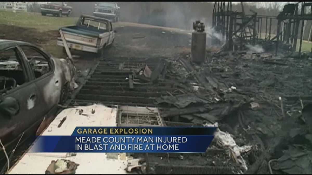 Man survives garage explosion