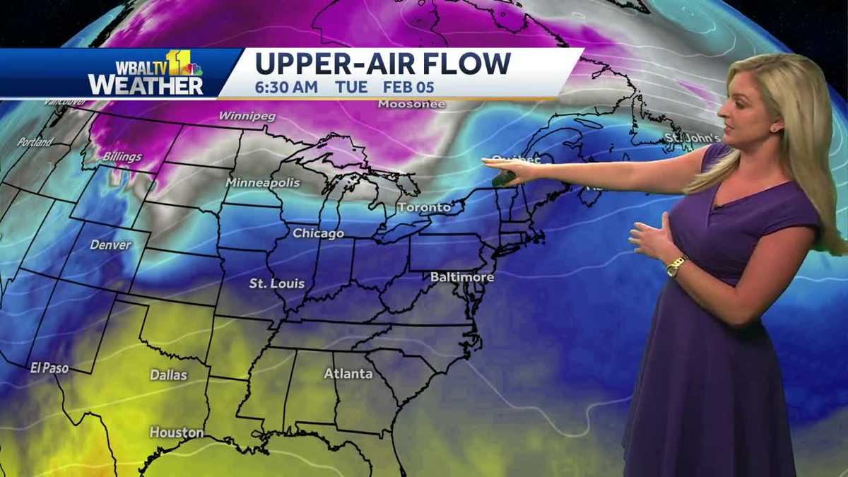 Bone-chilling temperatures across Maryland Thursday afternoon