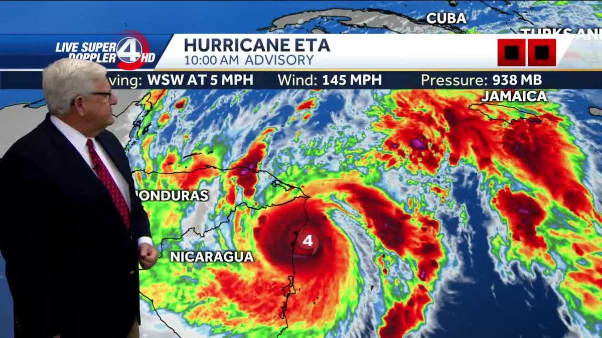 Eta makes landfall