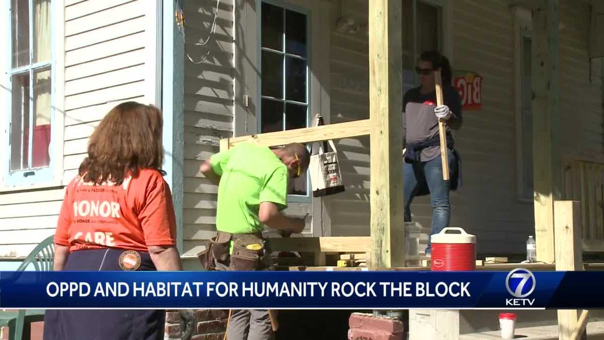 Habitat for Humanity and OPPD team up to "Rock the Block"
