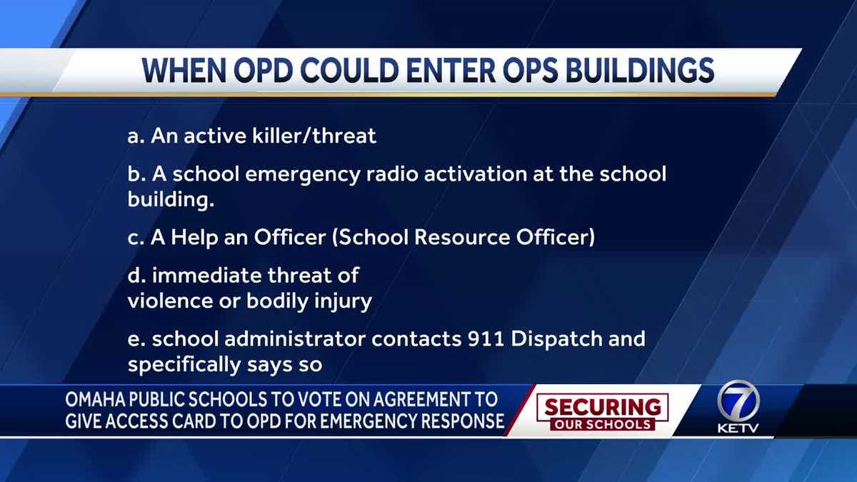 Omaha Public Schools look at safety with Omaha Police Department
