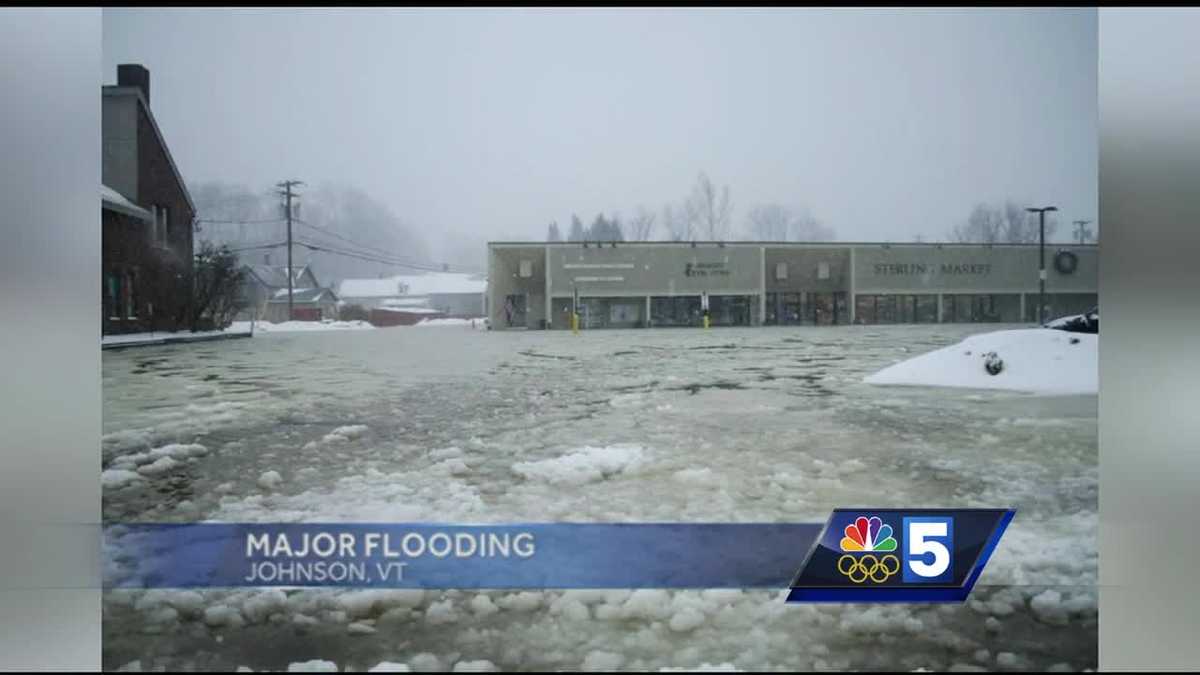 Johnson cleans up following flooding from ice jams