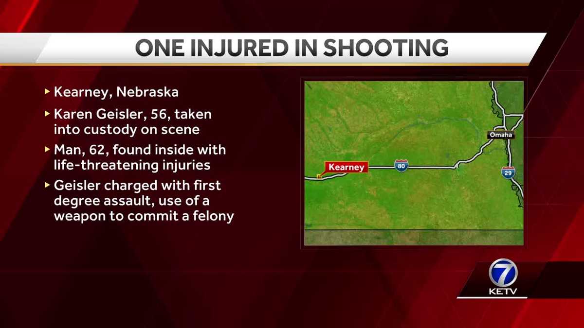 One man injured, woman in custody following shooting in Kearney