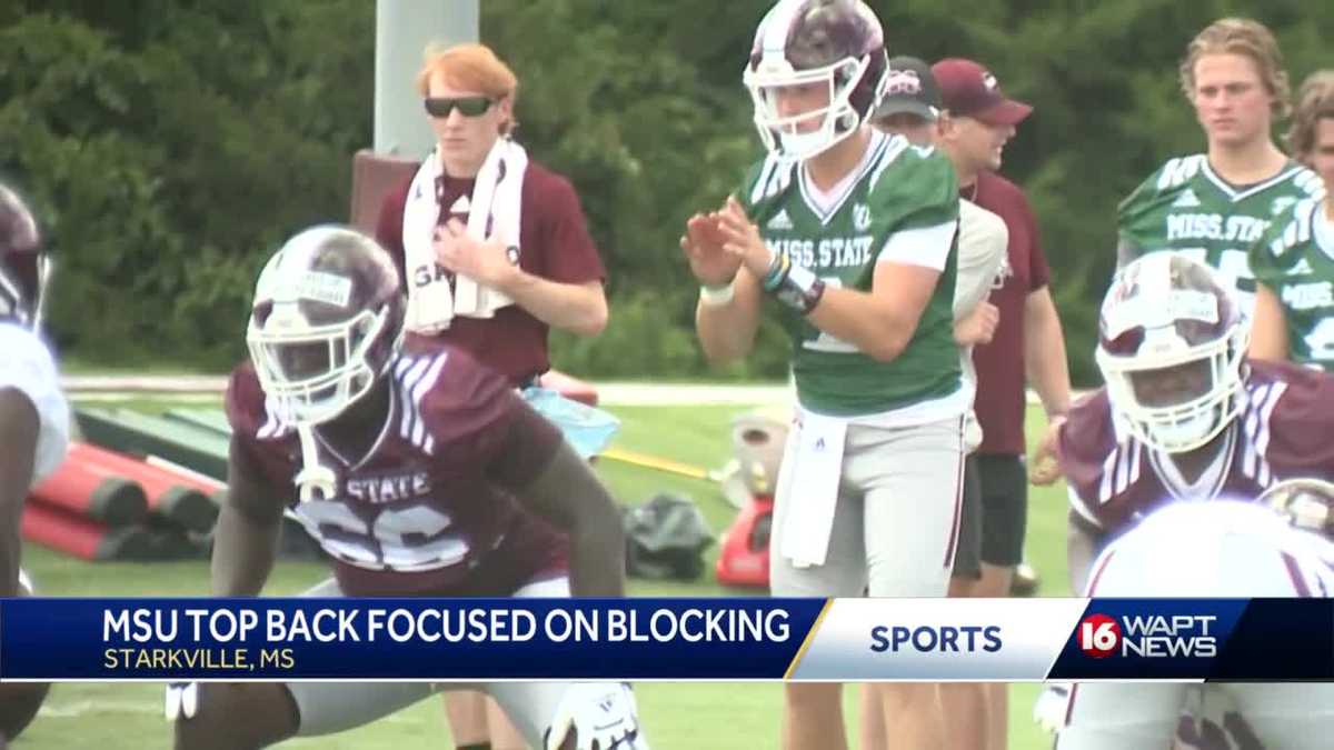 One of MSU's key backs is working blocking to help the offense