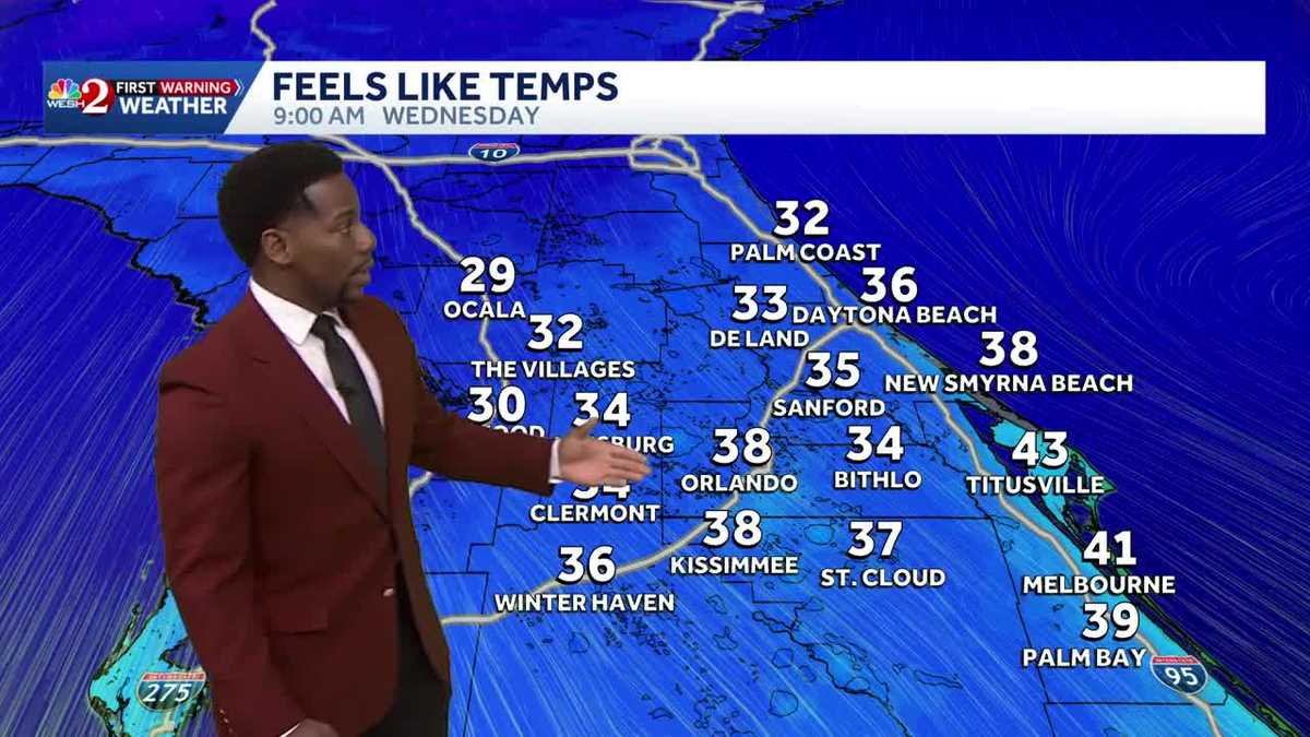 Frigid Air Settles into Central Florida in Time for the New Year