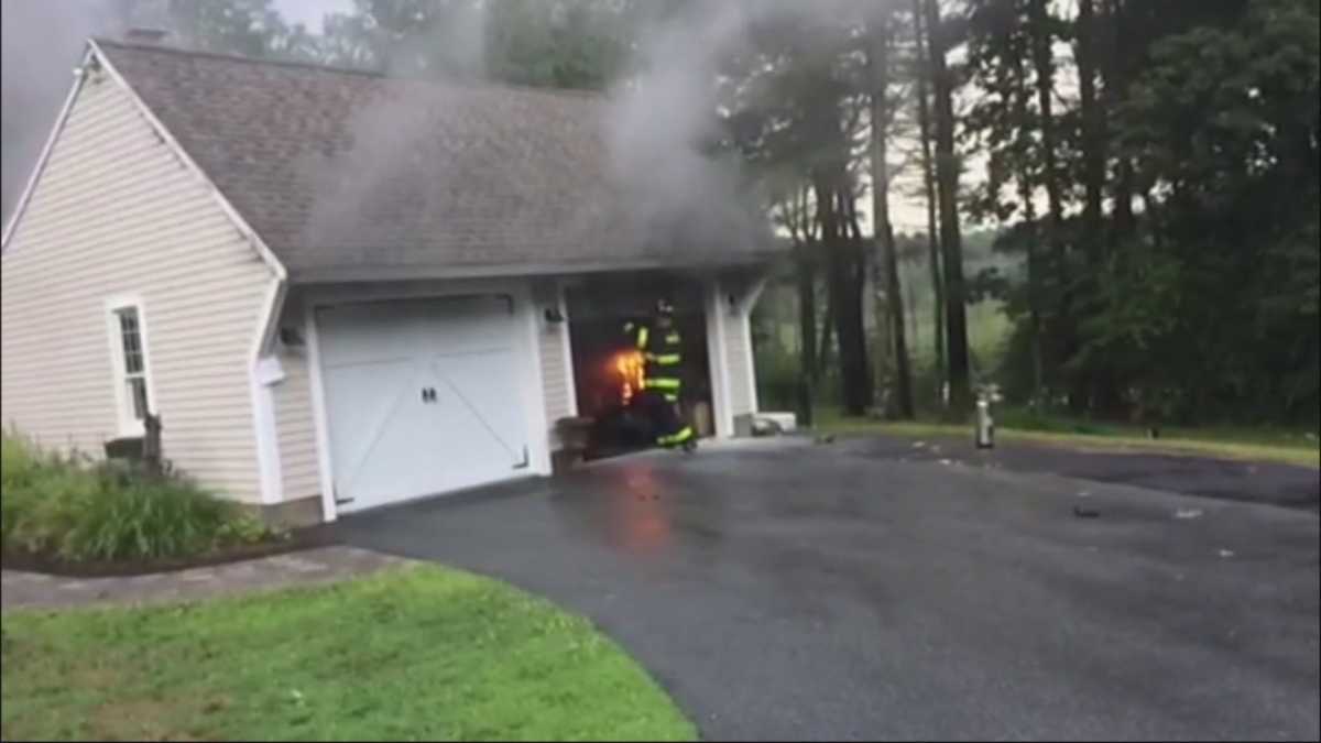 Lightning strike to blame for Boxford fire