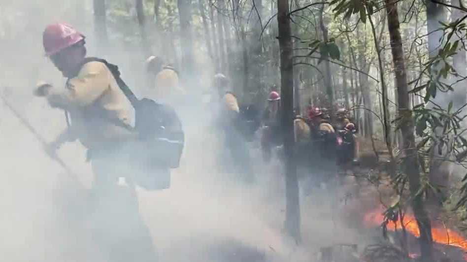 Wildfire at Kentucky state park spreads to 100+ acres