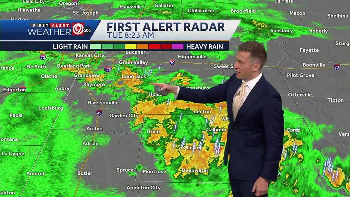 Kansas City to see widespread downpours, thunderstorms on radar
