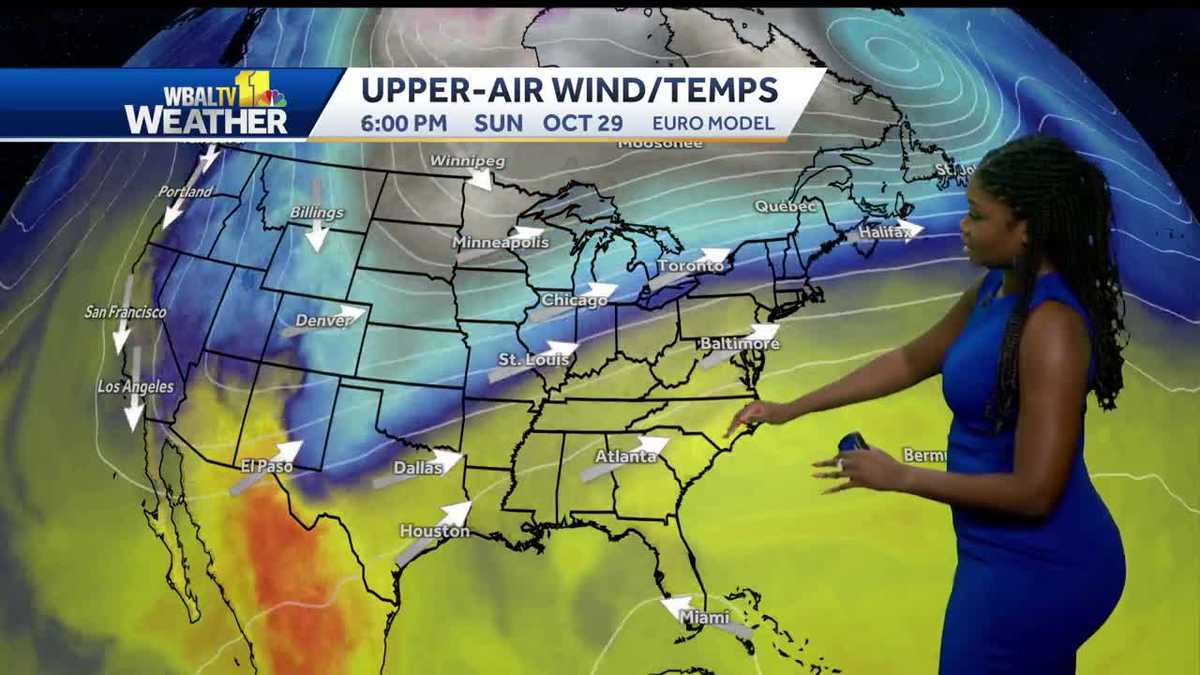 Near record warmth before a blast of cold air arrives