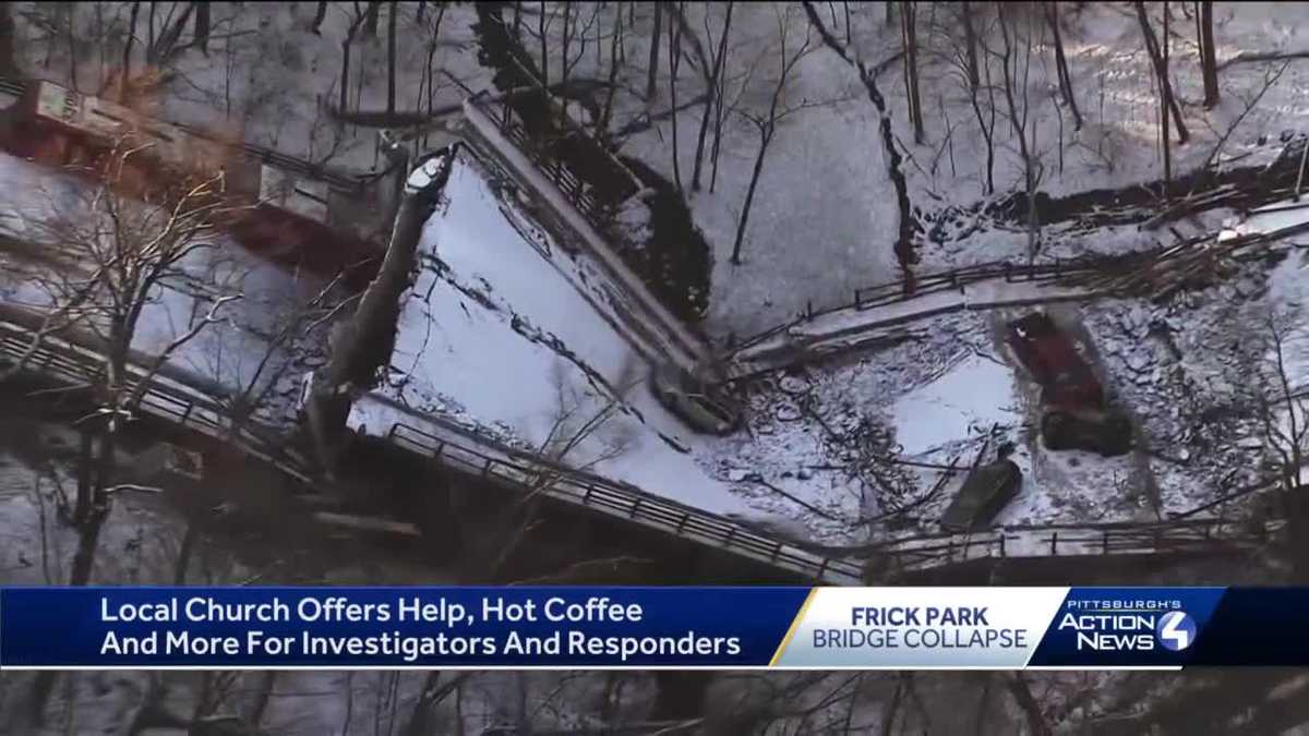 Local church lends hand to first responders assisting Frick Park bridge ...