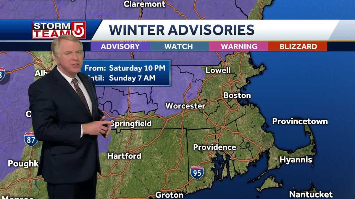 Video: Winter weather advisory in effect overnight