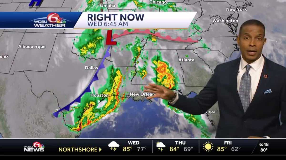 A risk of severe weather Wednesday