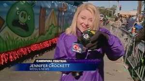 Jennifer Crockett reports from the parade route on Jackson Avenue