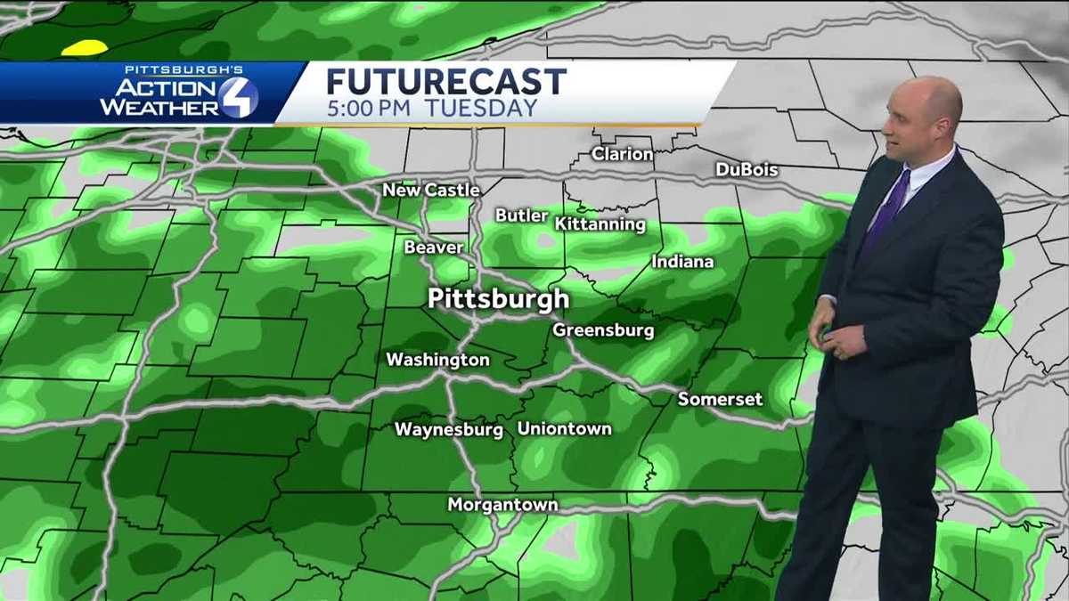 Scattered rain showers return Tuesday, Wednesday