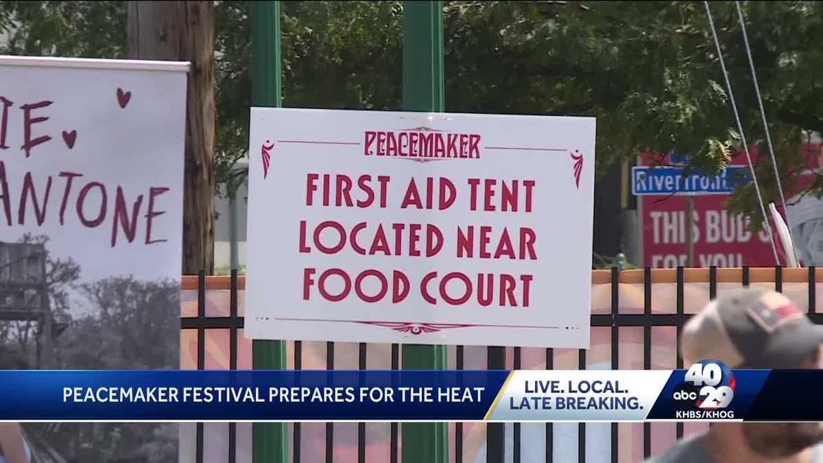 Peacemaker Festival dealing with heat