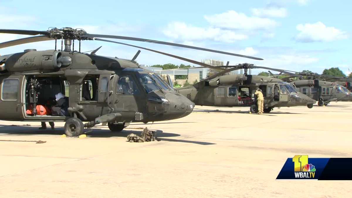 Md. Helicopter Aquatic Rescue Team assisting rescue efforts in N.C.